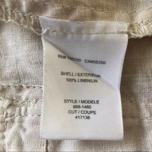 Joie | Pants & Jumpsuits | Joie Cream Wide Leg 0 Linen Pants | Poshmark